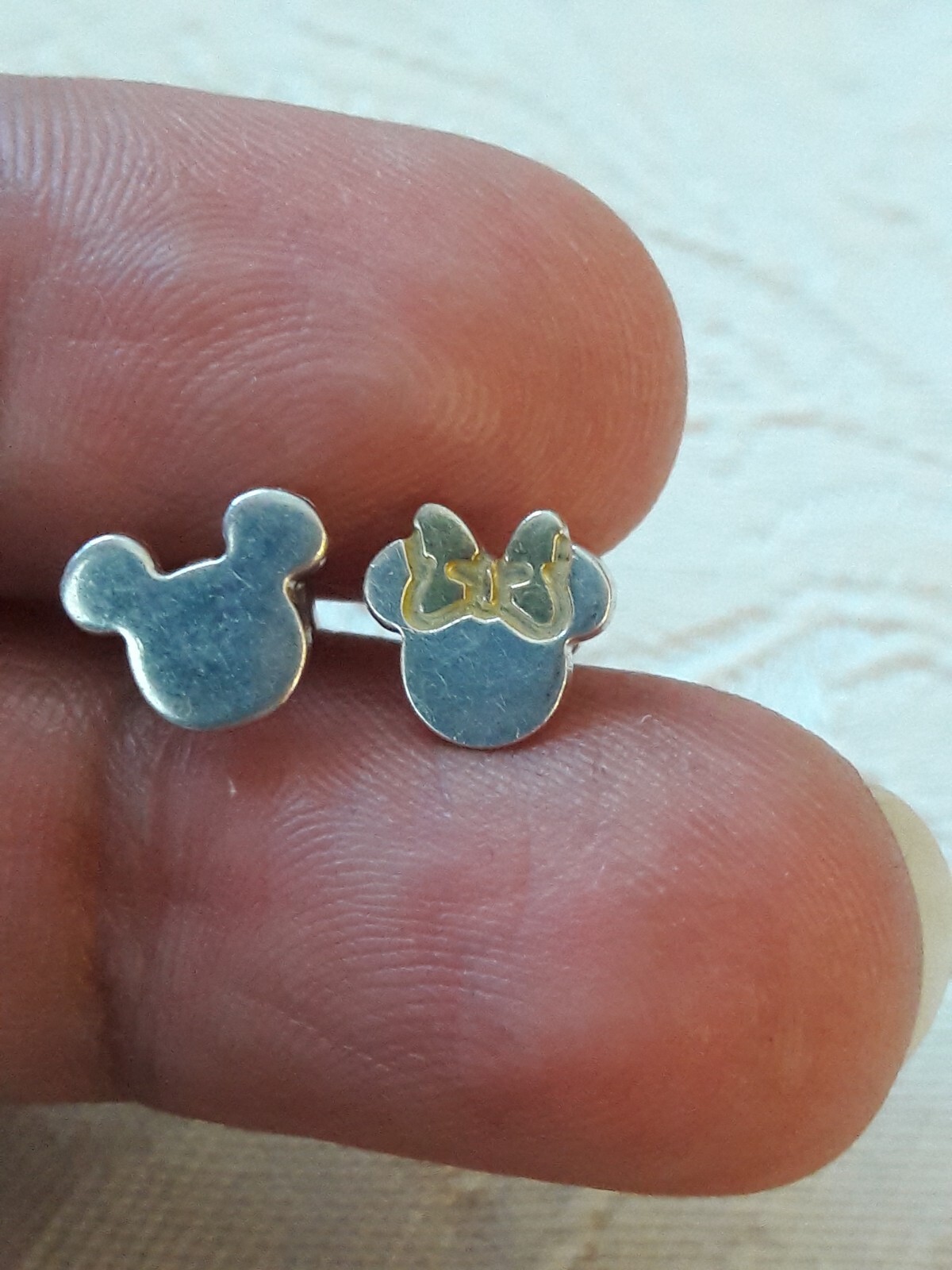 DISNEY 925 Sterling Silver MICKEY MOUSE & Minnie Mous… - Gem