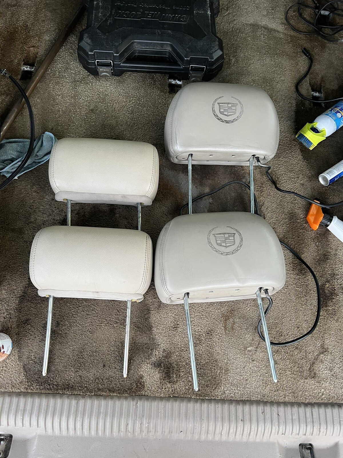 CHEVY SILVERADO TAHOE SUBURBAN SIERRA CADILLAC FRONT/REAR HEADREST OEM ...