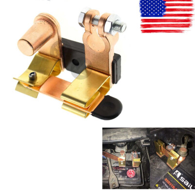 Brass 12V-24V Battery Disconnect Knife Blade Switch Terminal Cut Off ...