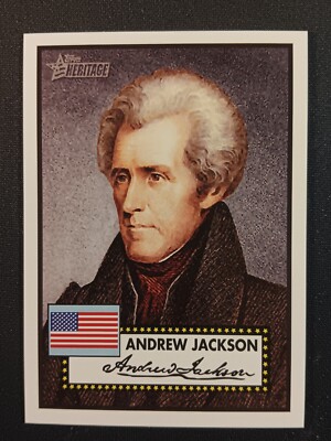 2009 Topps American Heritage Presidents President Andrew Jackson #AP7 ...