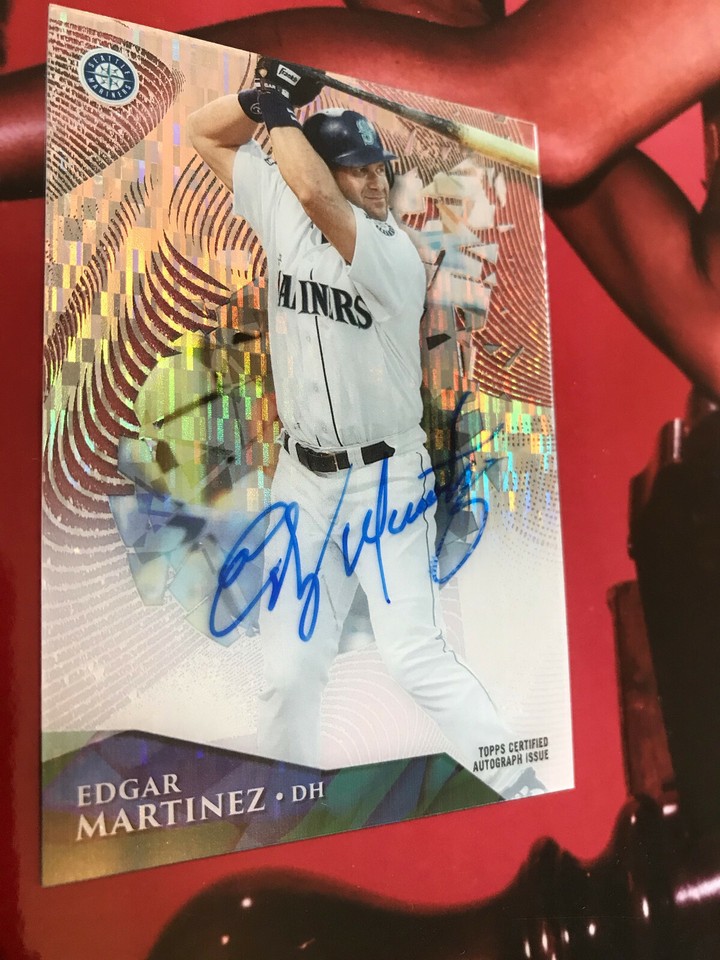 Edgar Martinez #HT-EM Auto /50 2014 Topps High Tek autograph signed HOF ...