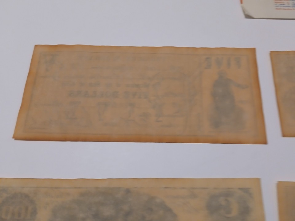 Confederate Currency Reproduction Set B | 6 Antique-Style Civil War ...
