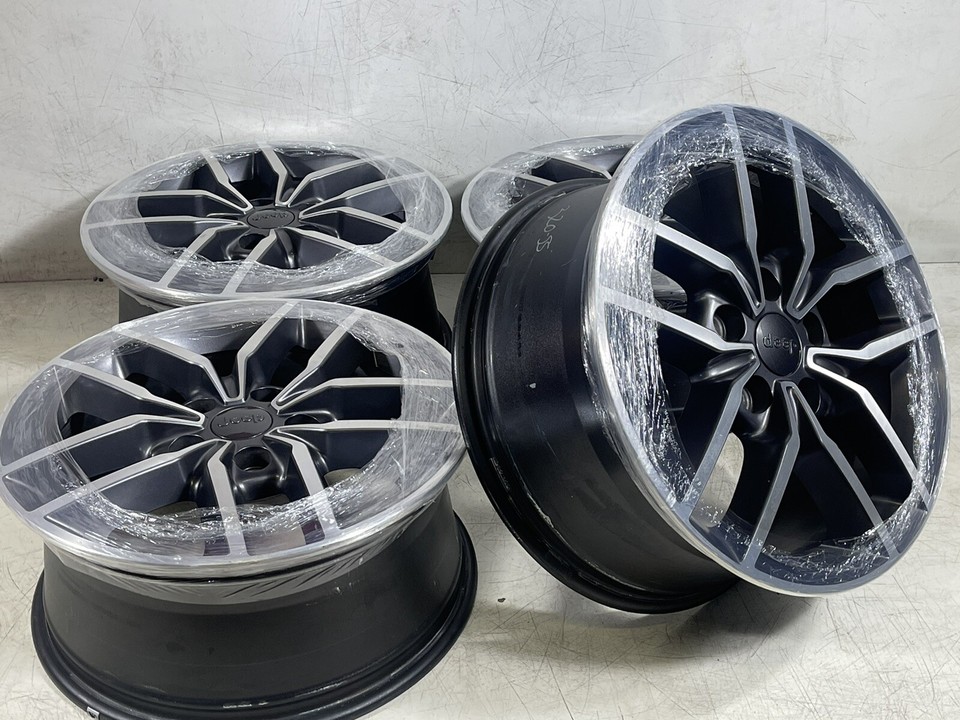 18" Jeep Grand Cherokee Gray Machine wheels rims Factory OEM set 4 9156 ...