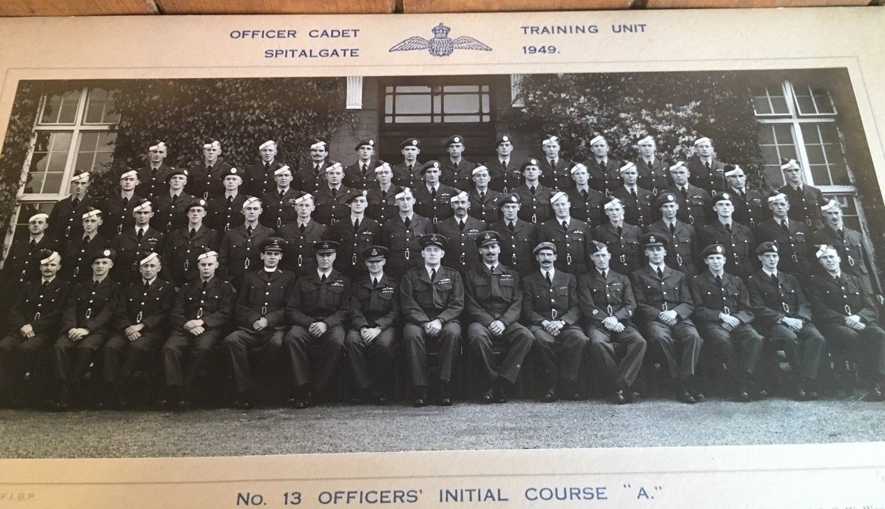 vintage 1949 RAF Spitalgate Grantham Lincolnshire officer Cadet ...