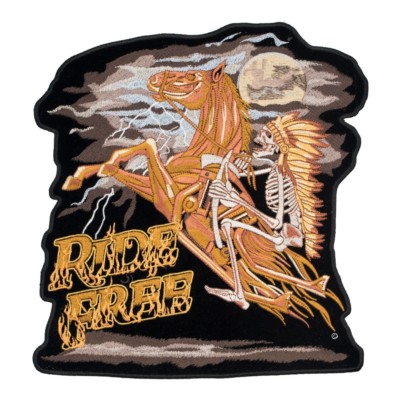 Ride Free Indian & Horse Patch, Biker Back Patches | eBay