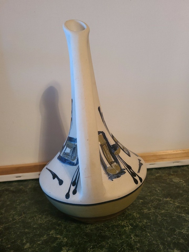 Harsa Israel Azaz Pottery Pitcher signed & hand painted, numbered | eBay