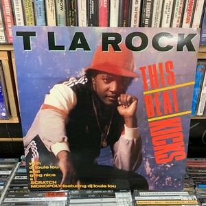 T LA ROCK // This Beat Kicks - 12x12 Promo Album Flat Poster (80s ...