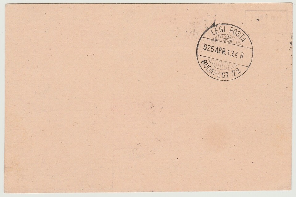 Hungary 1925 airmail postcard Legiposta Szeged to Budapest illustrated ...