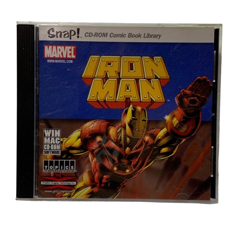 Iron Man Interactive Comic Book Library 10 Marvel Comics Windows Mac CD ...