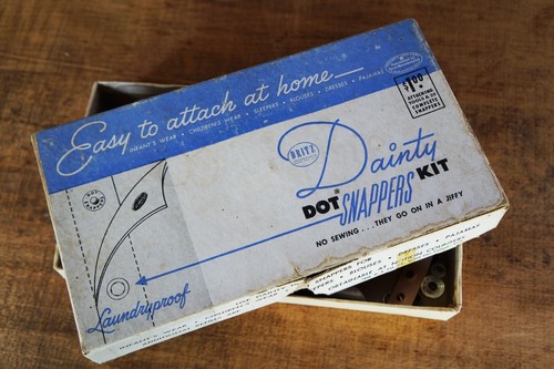Vintage Snap Fastener Kits, Dainty Dot Snapper, Dritz, Mixed Lot, EZ ...