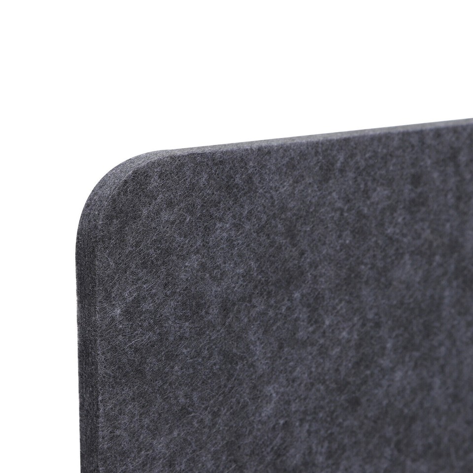 2x Clamp-on Desktop Privacy Panel Acoustic Partition Cubicle Office ...