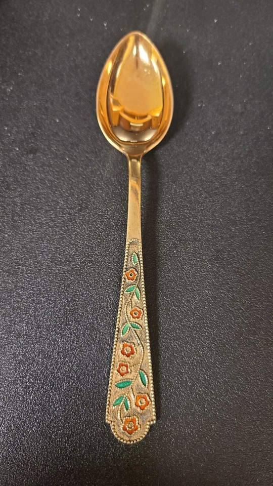 Sterling silver Russian soviet enamel tea spoons set of 6. | eBay