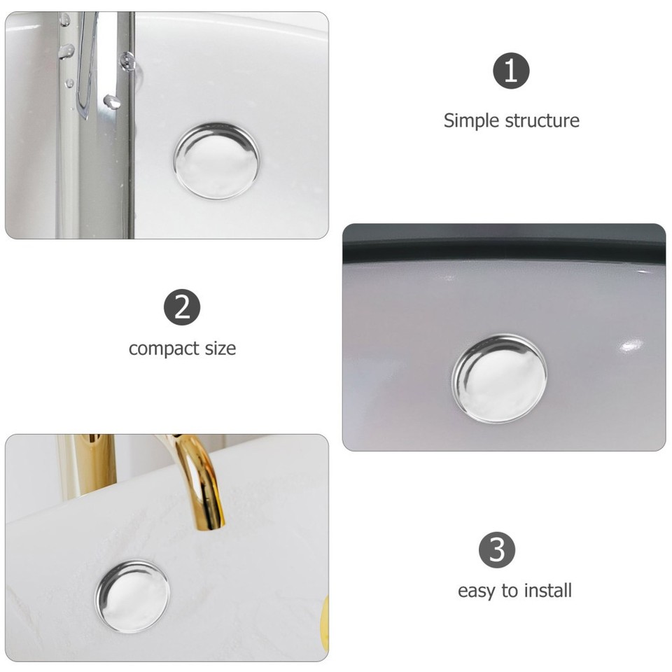 4 Pcs Sink Overflow Cover Rings Overflow Caps Wash Basin Overflow Hole ...