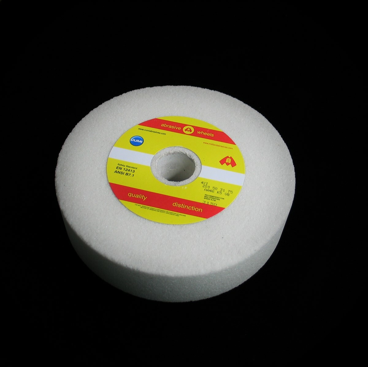 200x50x31.7 Grinding Wheel WA 46KV COARSE White 8" Bench Chisel Drill ...