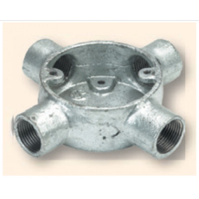 Niglon 20mm 4 Way Intersection Galvanised Conduit Box CB420G | eBay UK