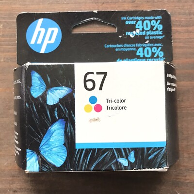 HP 67 TRI-COLOR INK CARTRIDGE EXP MAR2023 Hewlett Packard | eBay