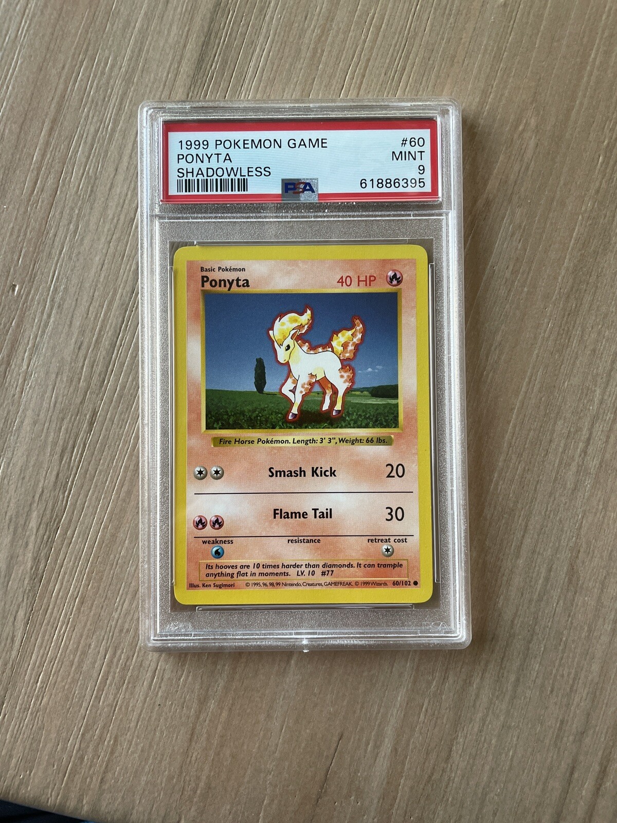 Pokemon - Ponyta Shadowless - PSA 9 | eBay
