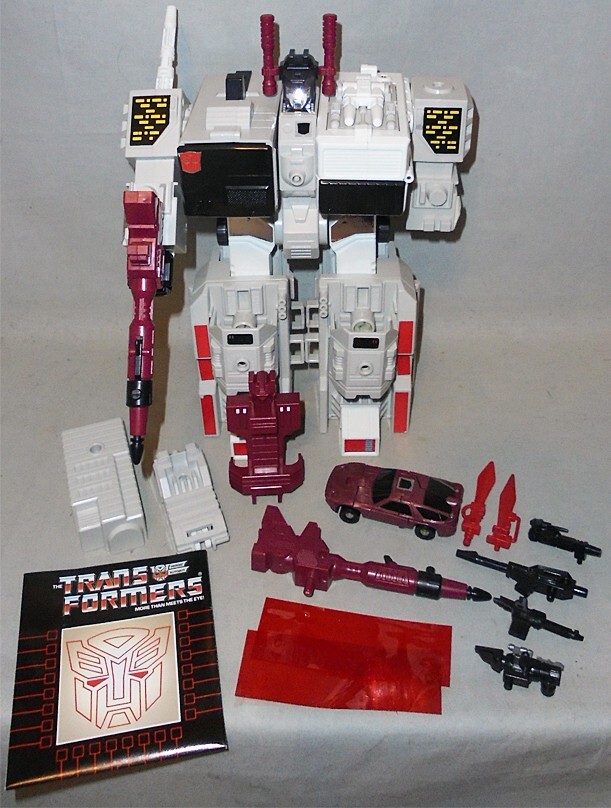 -Huge- 1985 -METROPLEX- TRANSFORMERS Vintage G1 Titan Robot Toy w/BOX ...