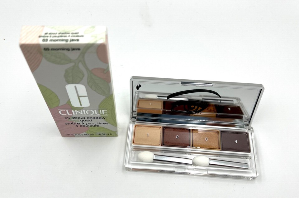 New in Box! Clinique All About Shadow Quad 03 Morning Java ~ 4.8g ...