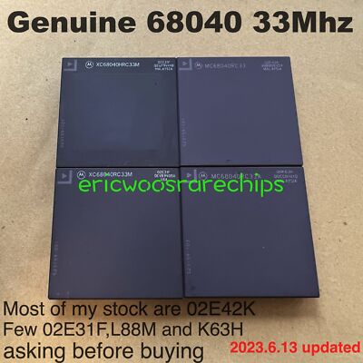Motorola 68040 XC68040RC33M or MC68040RC33A Vintage CPU 33MHz x 1pc | eBay