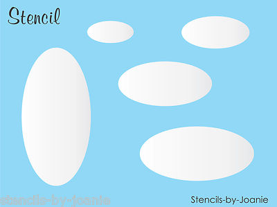 Stencil Oval Shapes Art Craft Frame Card Scrapbook Country Template ...