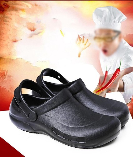 Men Women Chef Clogs Mules Sandals Casual Garden Kitchen Nursing Work ...