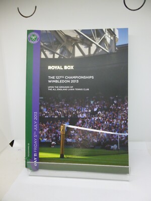 WIMBLEDON ROYAL BOX PROGRAMME 05.07.2013.FINE CONDITION | eBay UK