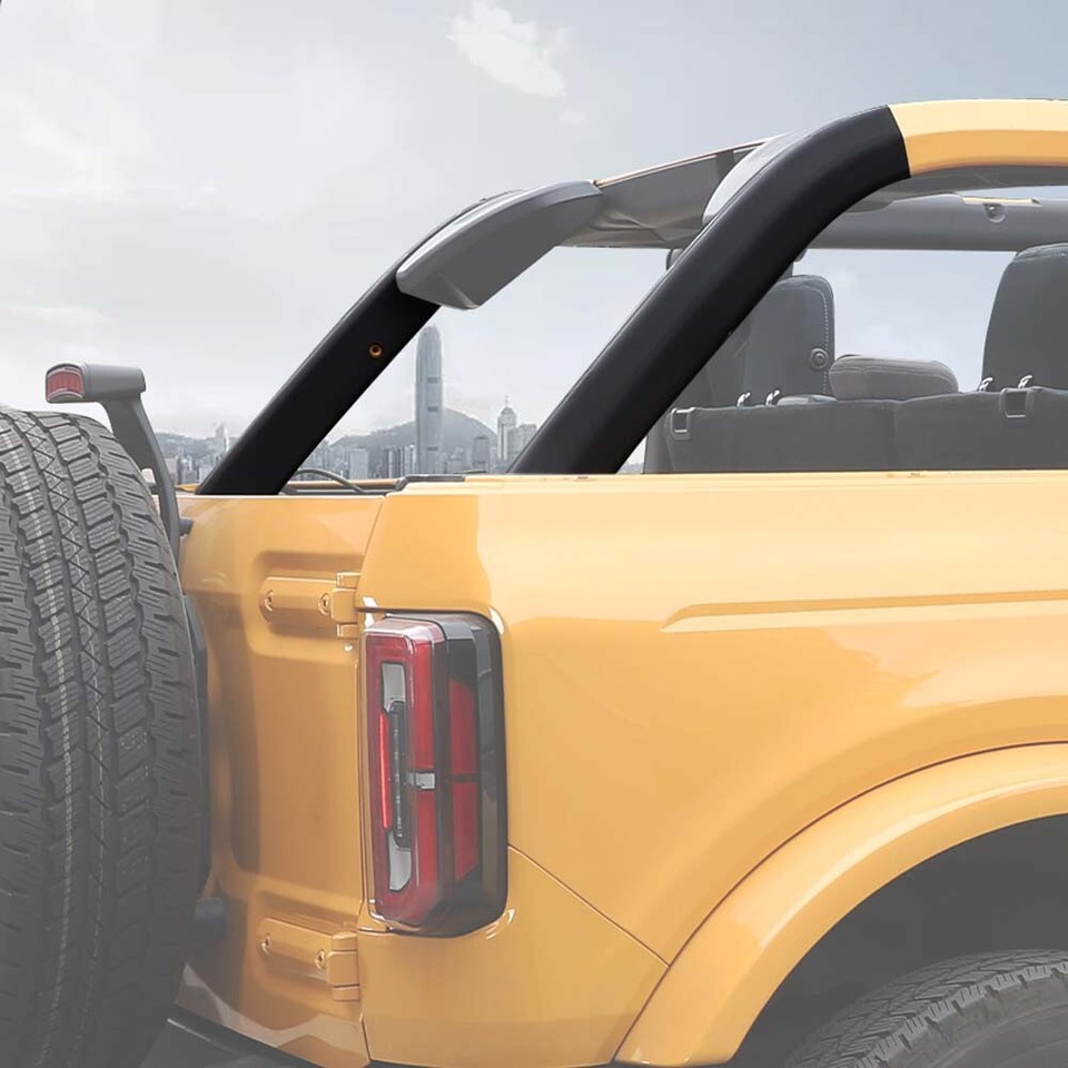 Rear Trunk Cargo Roll Bar Cover Protector Shell Cap For Ford Bronco ...