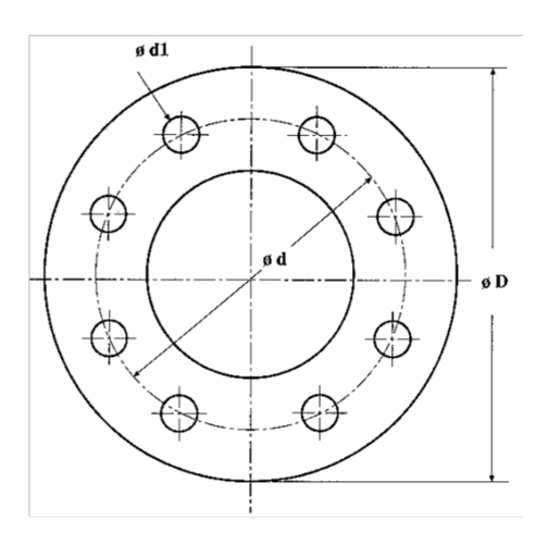 VA Flansch mit Anschweissende DN 100 Festflansch Edelstahl, PN10/16 ...