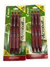 Set of 2 (3-ct Packs) Pilot 1.0mm Acroball Ink Ballpoint Pens Red | eBay
