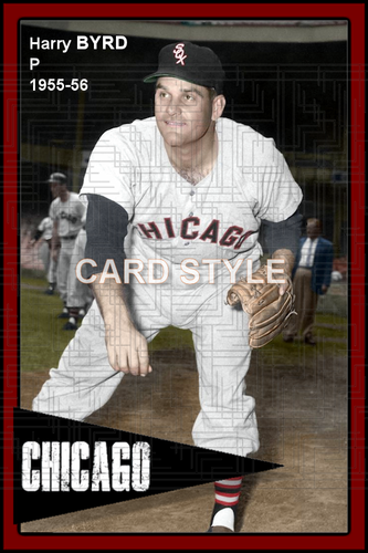 Harry Byrd - c. 1955-56 Chicago White Sox - choose a size - colorized ...