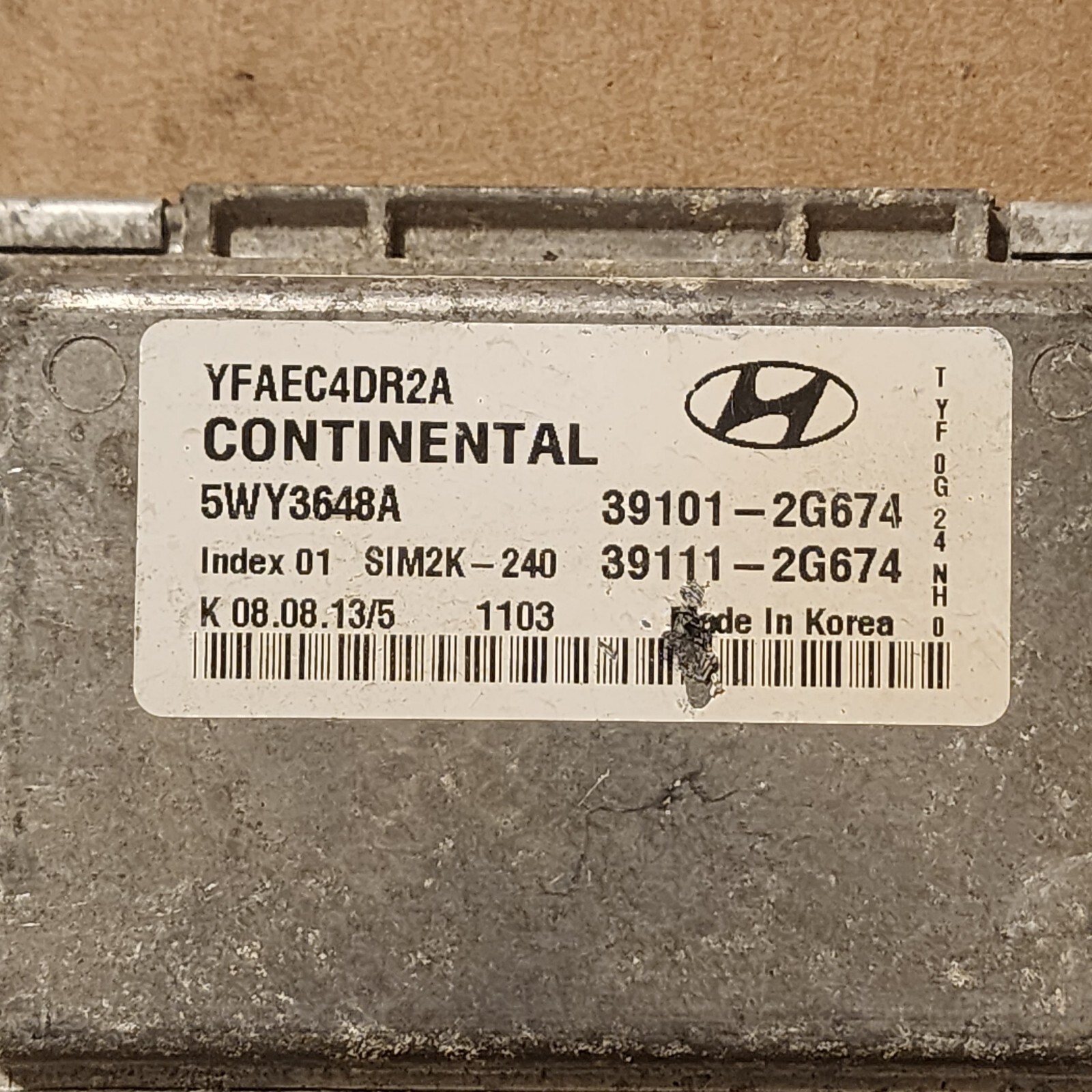 2011-2014 Hyundai Sonata Engine Computer Ecu Pcm Ecm Pcu Oem 39101 ...