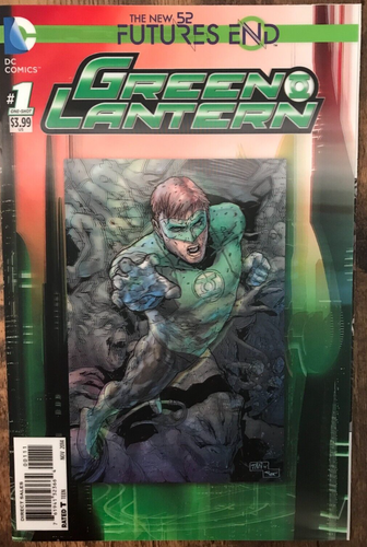 Green Lantern Futures End #1 Hal Jordan JLA 3-D Lenticular Variant A NM ...