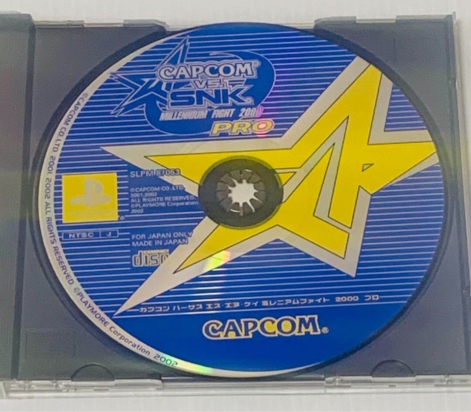Playstation CAPCOM VS SNK Millennium fighting 2000 PRO PS1 Game ...