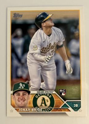 2023 Topps Series 1 Oakland A's Jonah Bride Rookie card | eBay