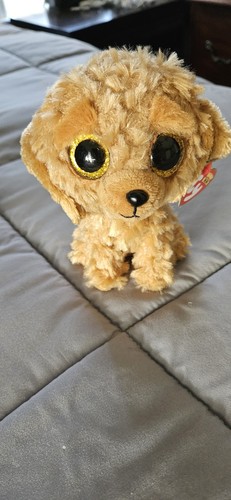Ty Beanie Boos Plush Dog Golden Doodle Noodles Stuffed Animal Glitter ...