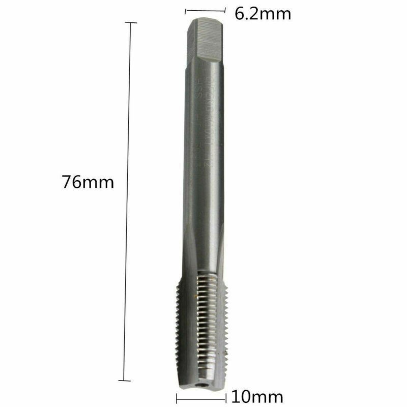Right Hand Thread Metric Tap Accessries High Speed Steel M10 X 1mm ...