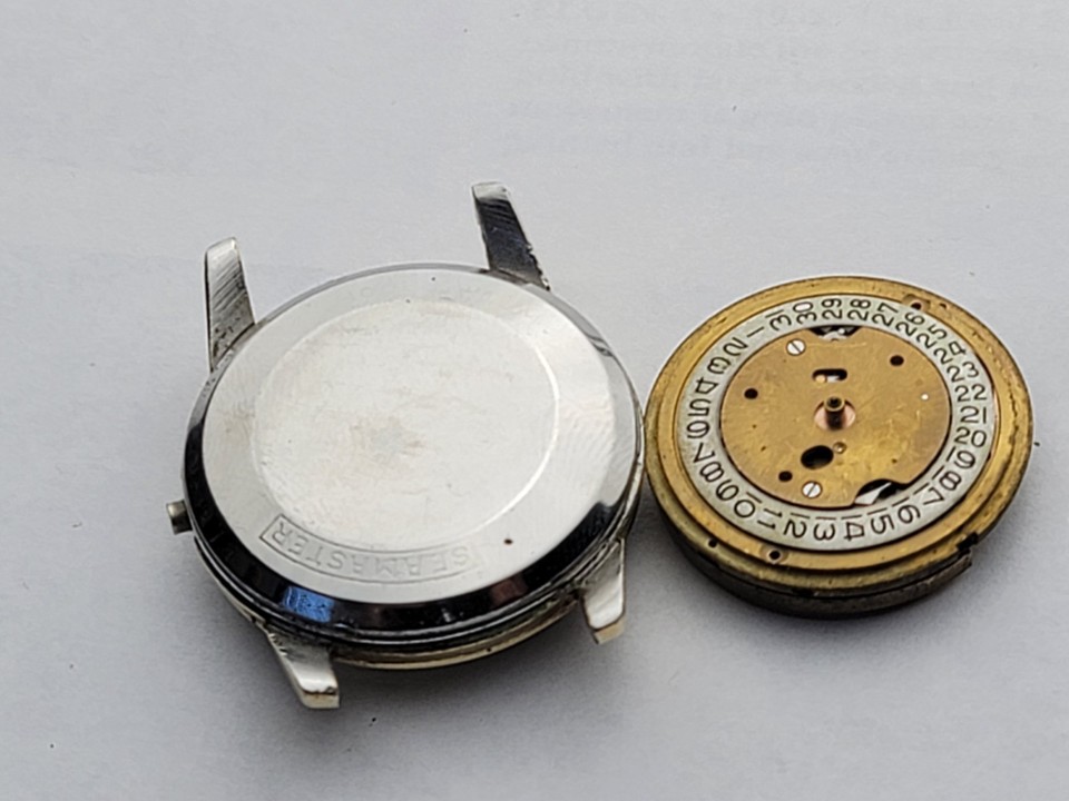 Vintage 14K Gold & Stainless steel Omega Seamaster calendar 503 case ...