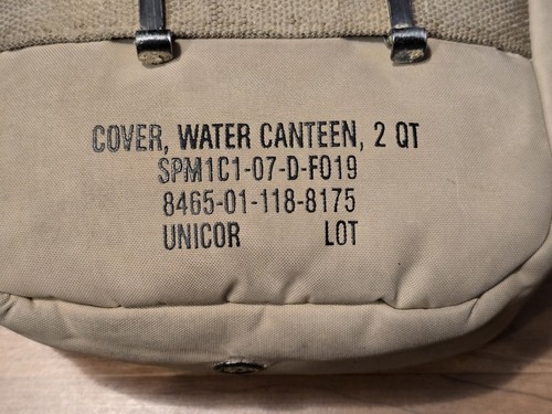 USGI 2 Quart Canteen With Cover, Strap, Alice Clips, Desert Tanp, Used ...