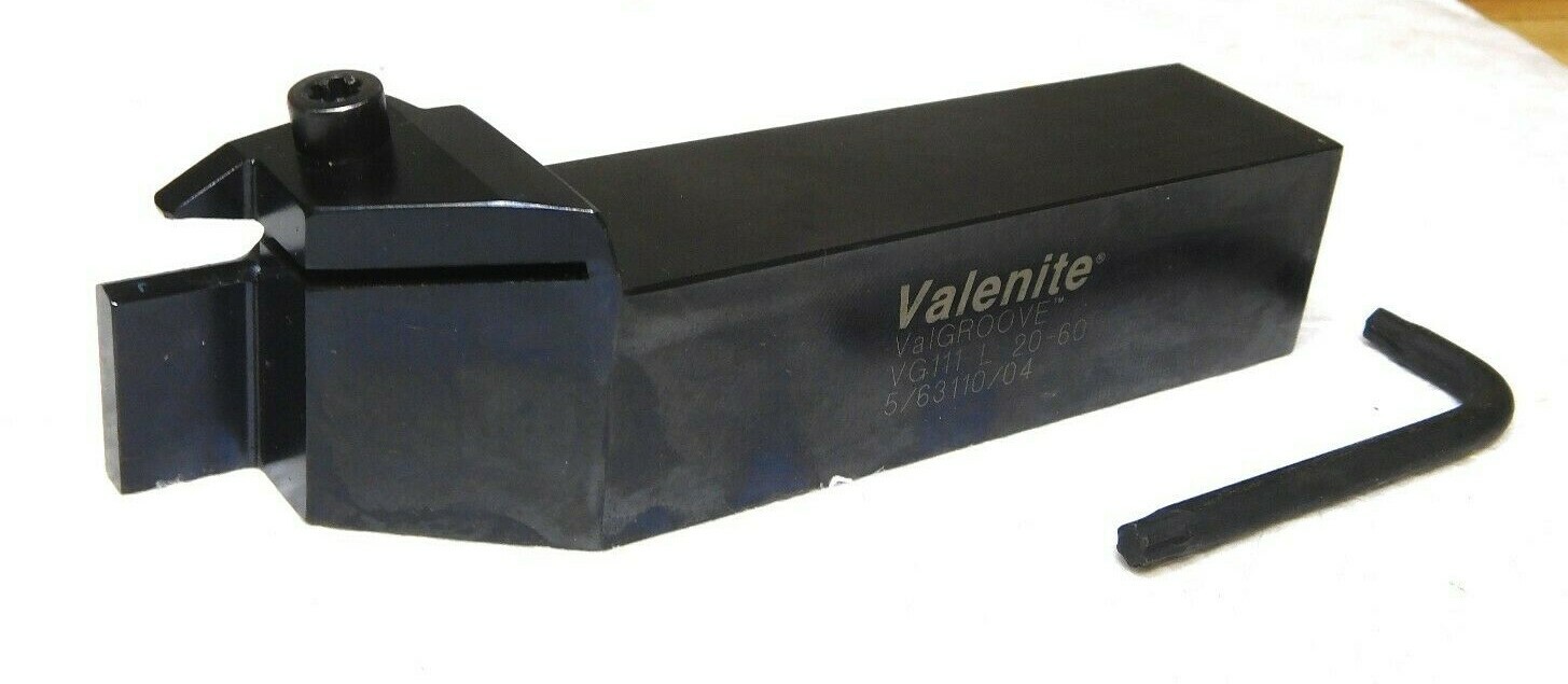 Valenite Grooving Toolholder 1.25” Shank Dia 0.630” Max DOC LH 6” OAL ...