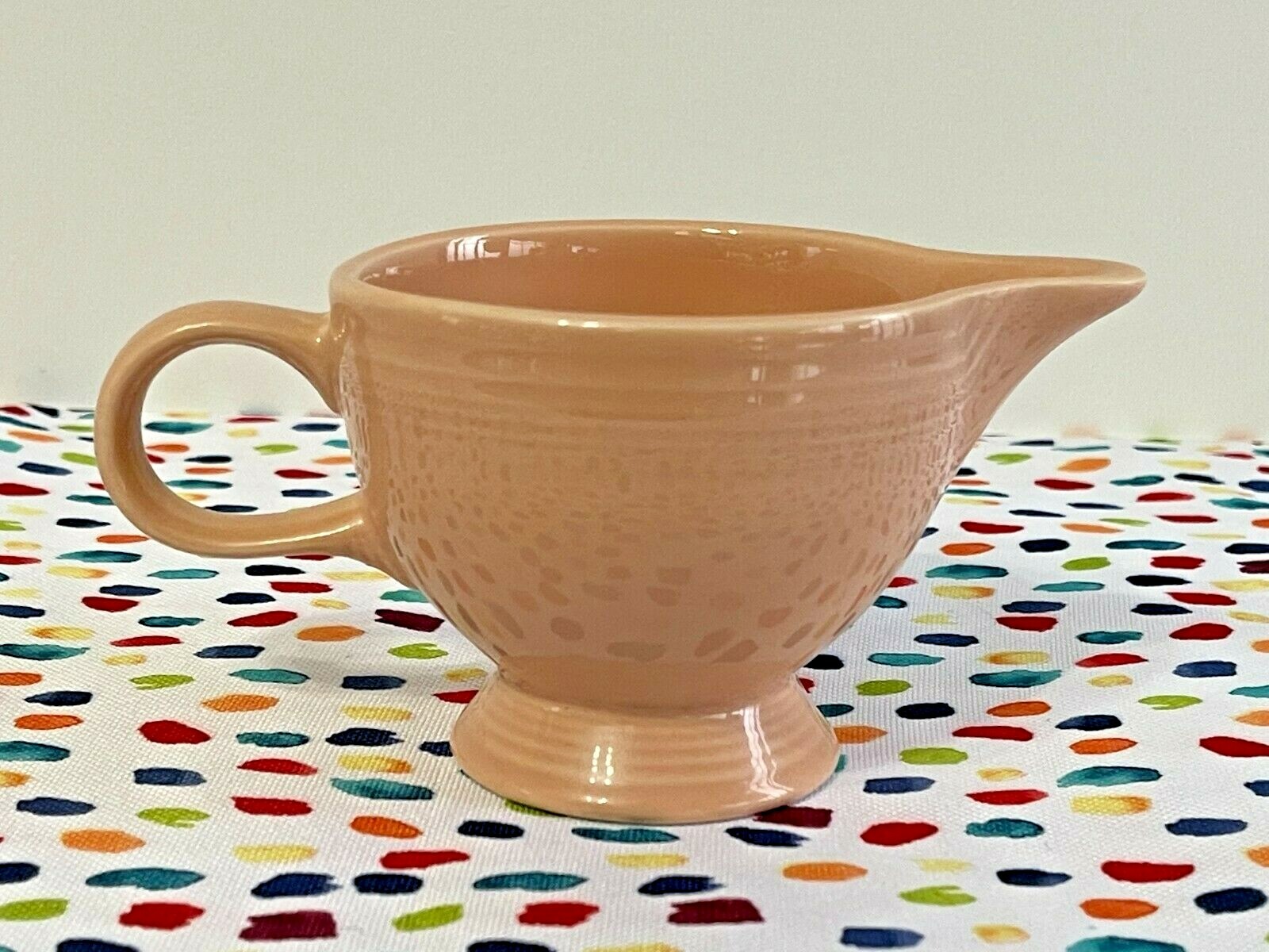 Fiestaware Apricot Individual Creamer Fiesta Retired Peach Pink Creamer ...