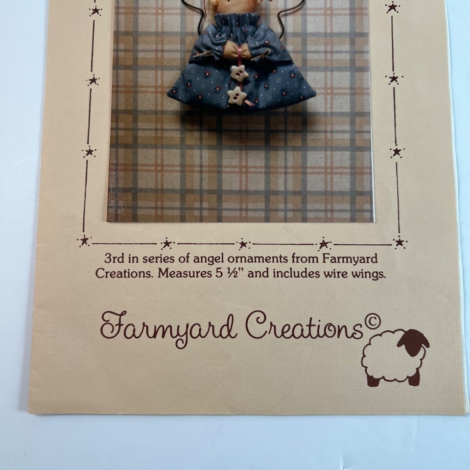 Catch a Falling Star Angel Ornament Pattern Metal Wings Farmyard Creations | eBay