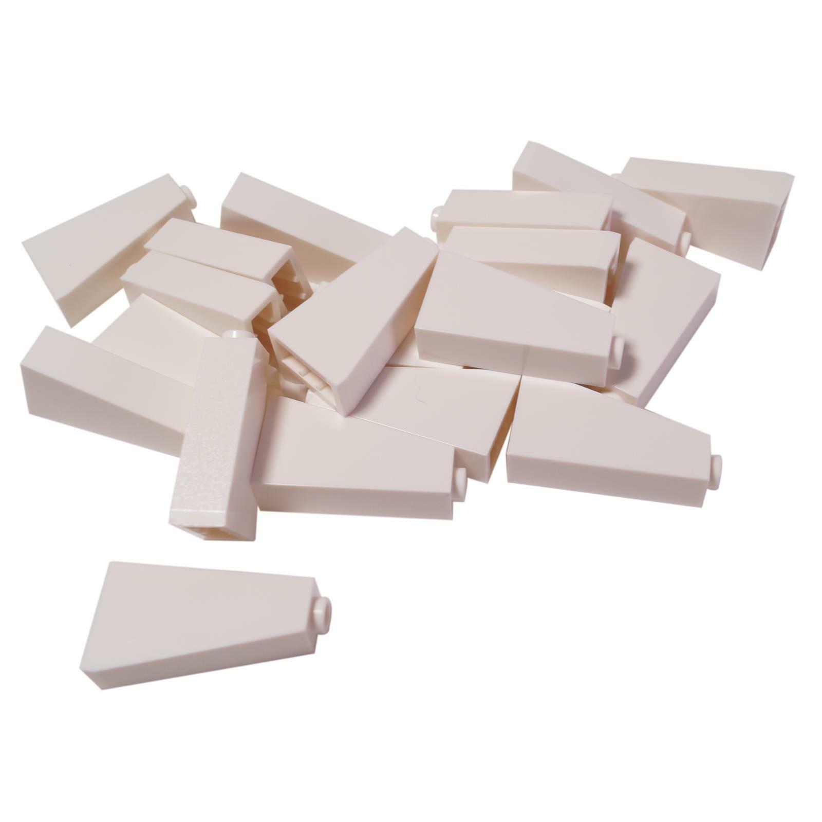 20 NEW LEGO Slope 75 2 x 1 x 3 - Hollow Stud White | eBay