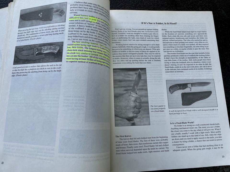 Knife Talk The Art and Science of Knifemaking Ed Fowler, 1998 | eBay