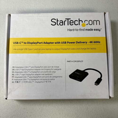 *UNTESTED* StarTech CDP2DP USB-C to DisplayPort Adapter - 4K 60Hz ...