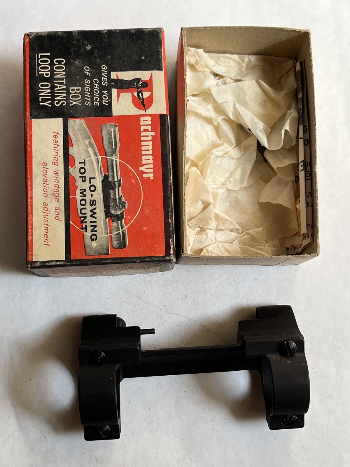 Pachmayr 26mm scope mount rings Lo-Swing split loop only, no base | eBay