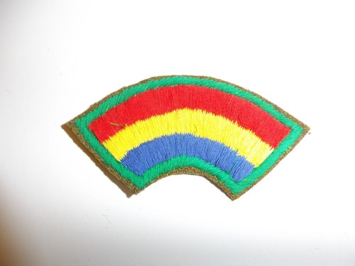 e1255 WW1 US Army 42nd Infantry Division Rainbow Shoulder Patch IR30G ...
