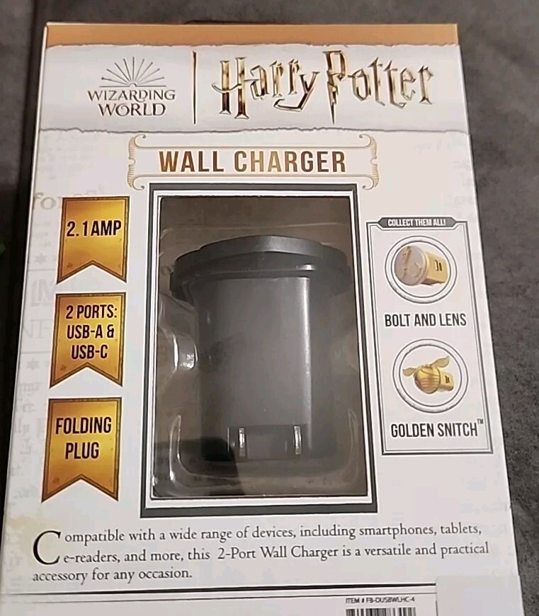 Harry Potter Dual Port Wall Charger Hogwarts Sigil Wizarding World ...