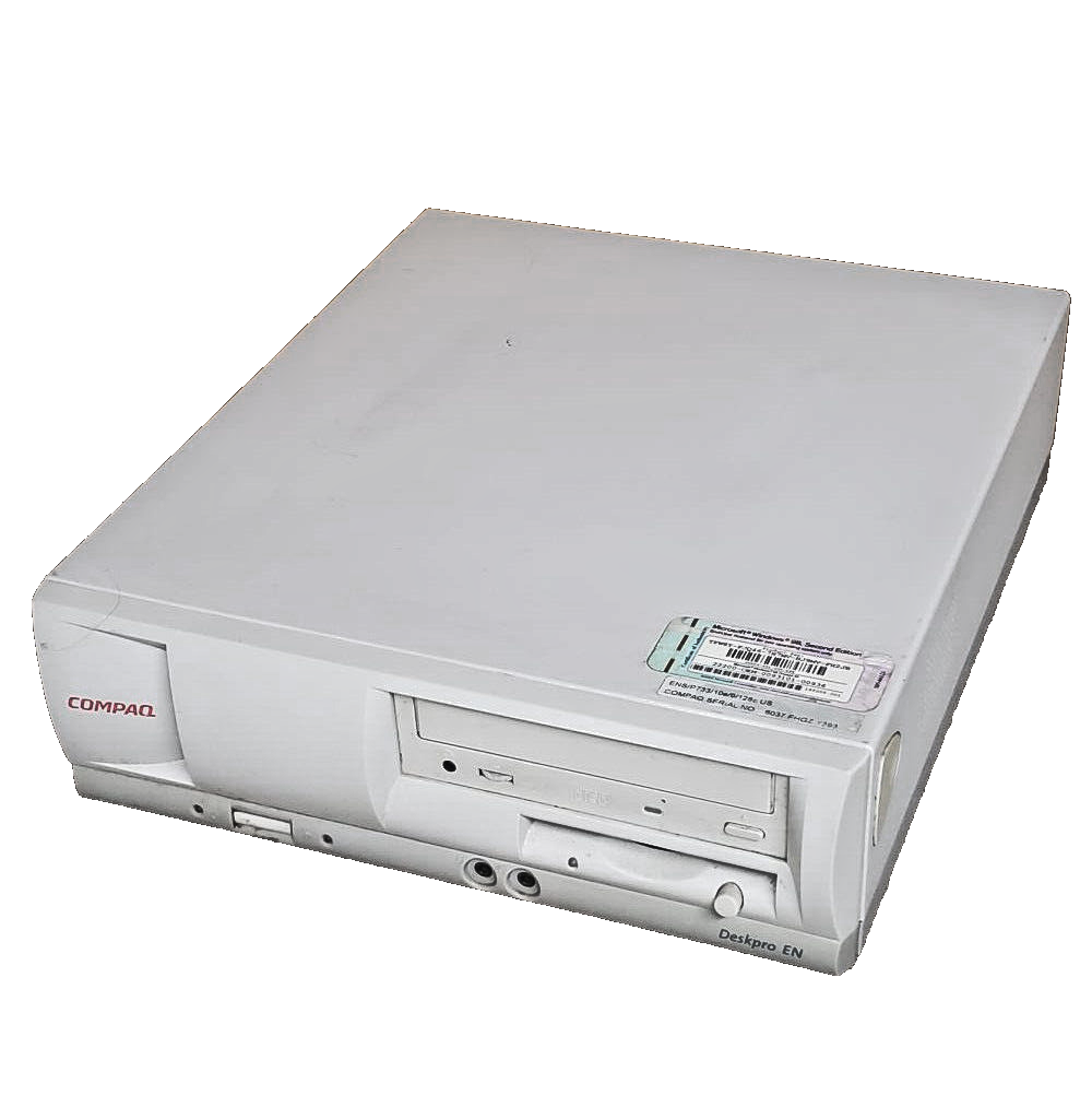 Retro Compaq Deskpro EN small desktop, Pentium III 733, 512M/40G ...