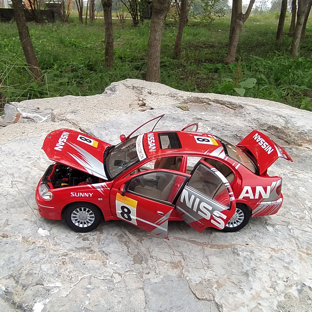 1:18 Chinese Nissan Sunny Racer car model | eBay